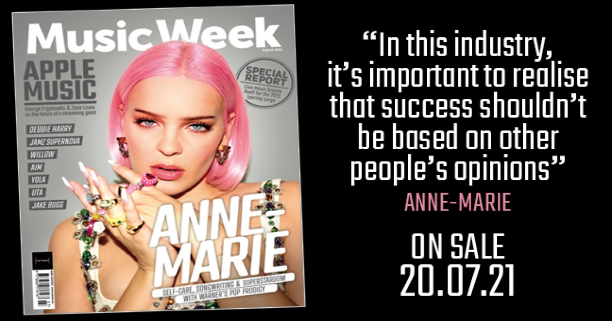 Anne-Marie stars on the cover of the new edition of Music Week | Media ...